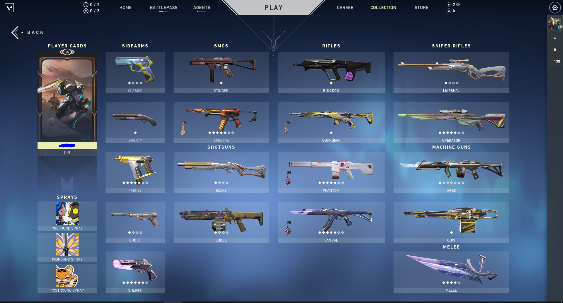 [EU] [60+Skin] Sentinels of Light Vandal | Singularity Phantom ...