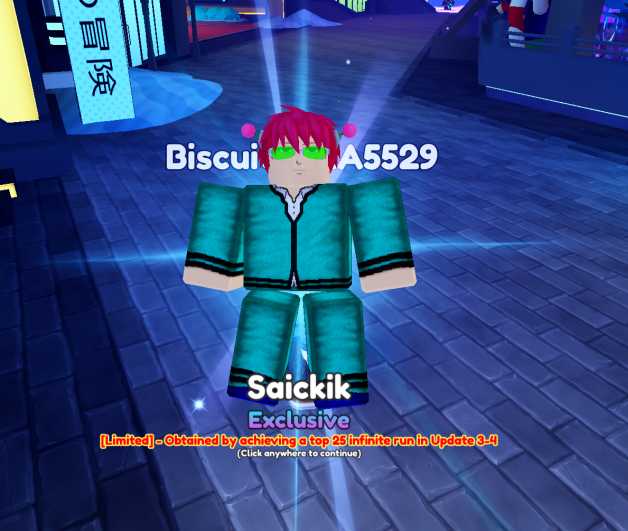 [Anime AdventureS] Saicky / Saiki / saickik | Exclusive | Roblox