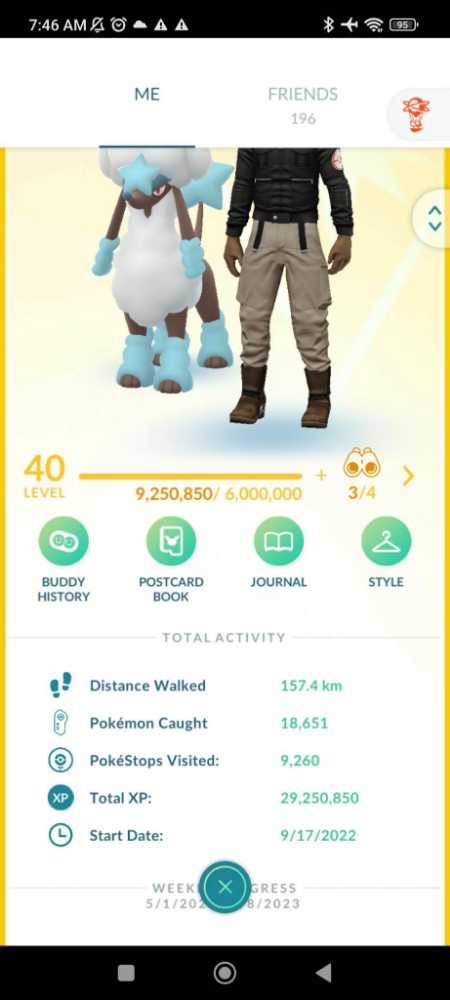 Pokemon Go Starter Level 40 PTC