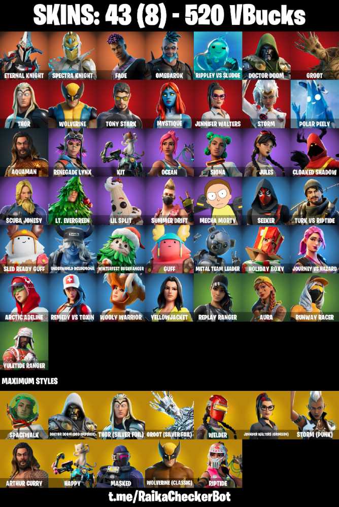 TONY STARK+MECHA MORTY+MYSTIQUE+SPECTRA KNIGHT+OMEGAROK+GROOT+THOR ...