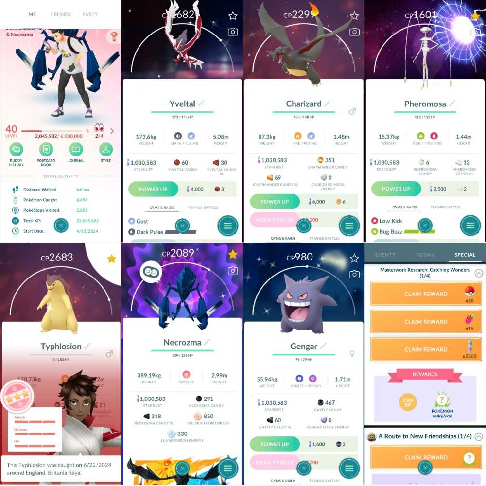 1131 LV40 Special background: necrozma, pheromosa. Charizard100 Shundo ...