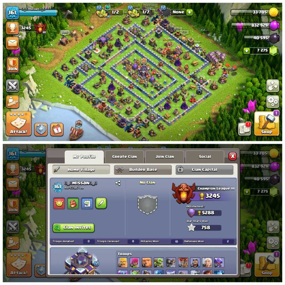 [7K Gems] TH15 [Nearest Maxed] ll Heroes-32/65/53/20 ll XP Level 161 ...
