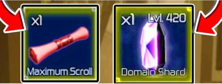 [Bundle] - Jujutsu infinite || Domain Shard + Maximum Scroll