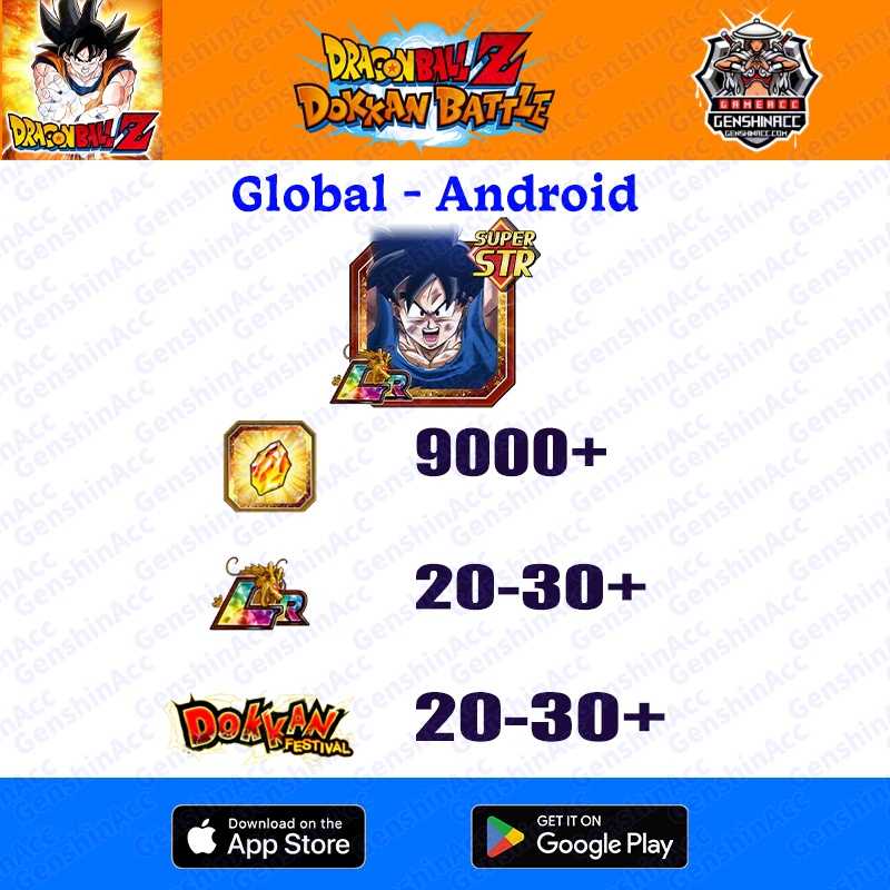 [Global-Android] 9000+ Dragon Stones | Thousandfold Plea Goku | 20~30 ...