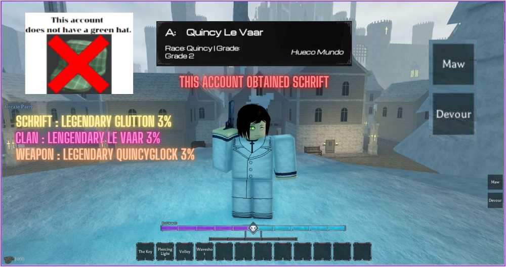 Quincy Semi-Grade 1 | Schrift Legendary The Glutton | Clan Legendary Le ...