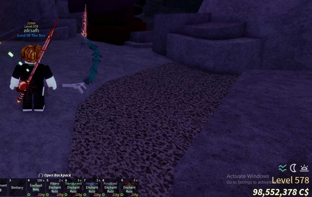 [ INSTANT DELIVERY ] [ FISCH01 ] - FISCH LEVEL 578 - + KRAKEN ROD + 99M ...