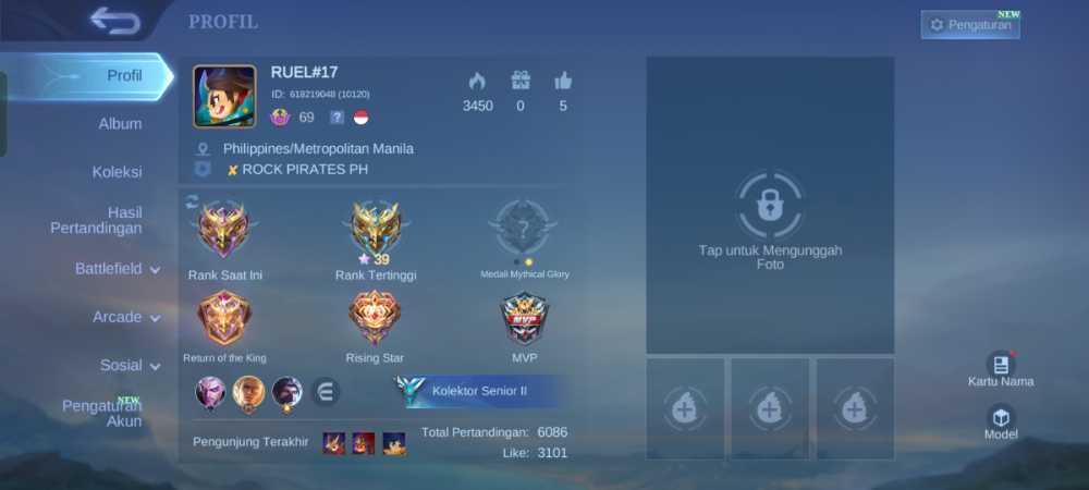 HERO 101 SKIN 112 | EMBLEM ALL MAX | COLECTOR NATALIA| EPIC CAMILAA ...