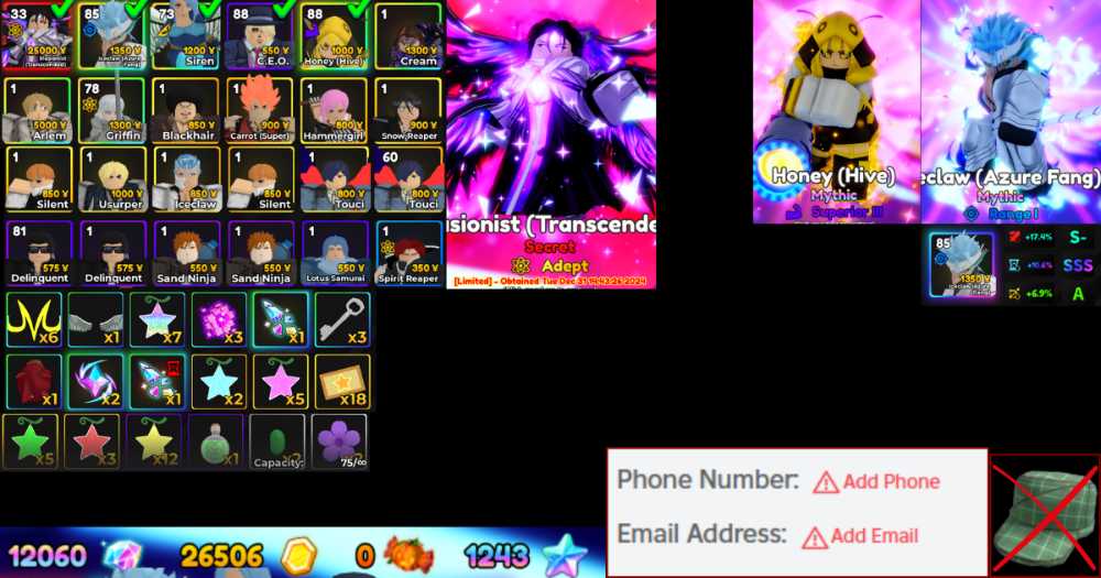 Secret illusionist (Transcended) : Anime Adventures AA