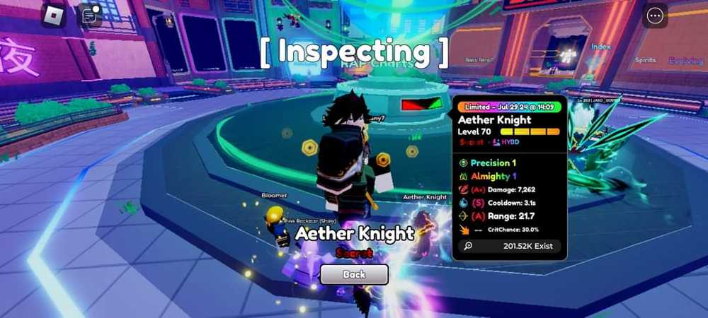 Anime Defenders / Grand Aether Knight Almighty1 + Precision1