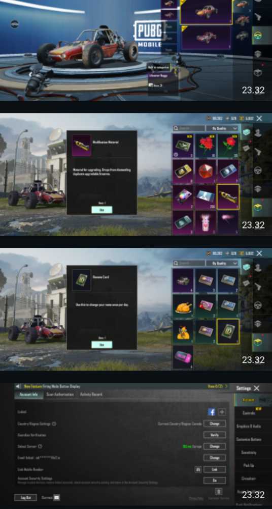 LV ACCOUNT 51 SET OUTFIT 38 TIER GOLD EUROPE M416 GLACIER LV 2 MATERIAL ...