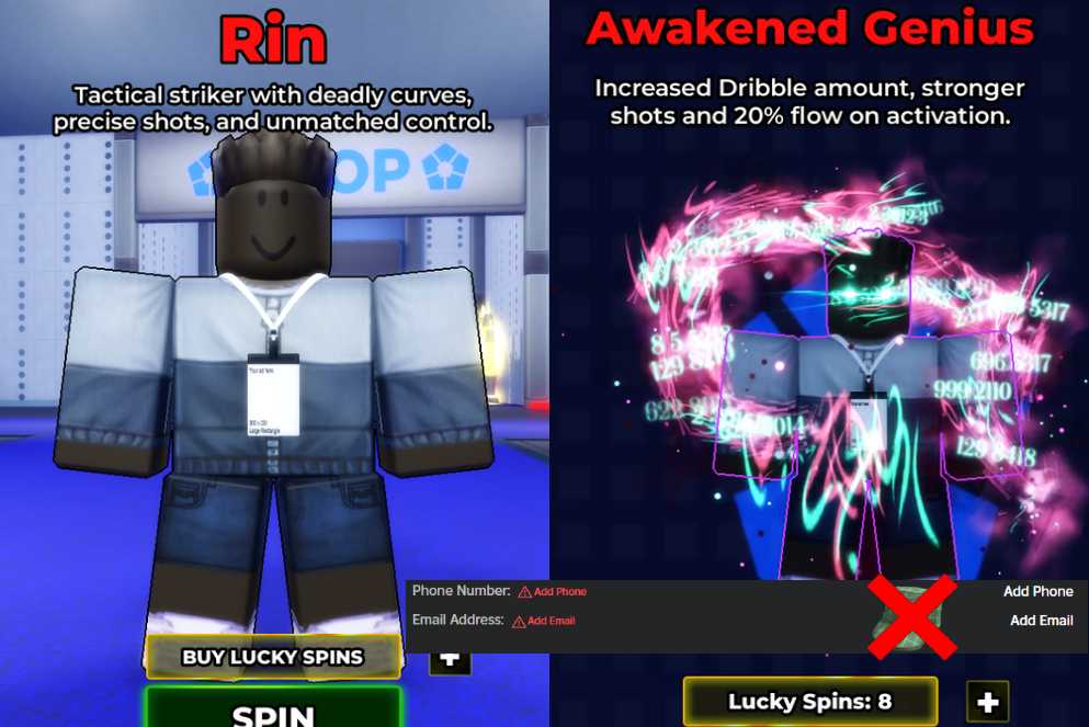 ROBLOX Blue Lock: Rivals (Rin awakening)