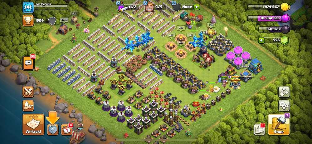 Clash of Clans TH 12 semi Maxed out