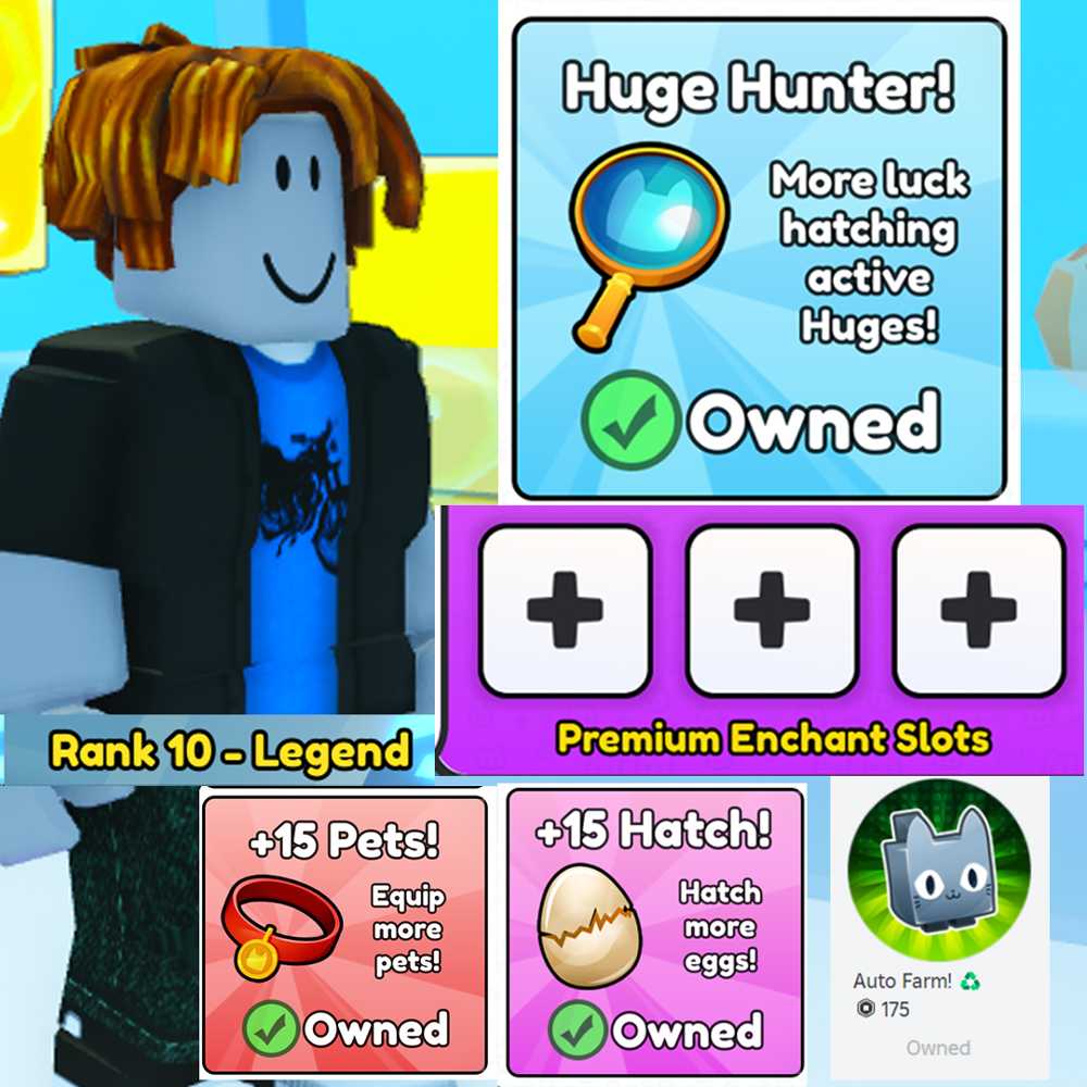 $100+ Pet Simulator 99 Account! (Huge Hunter GAMEPASS, 3+ Extra ...