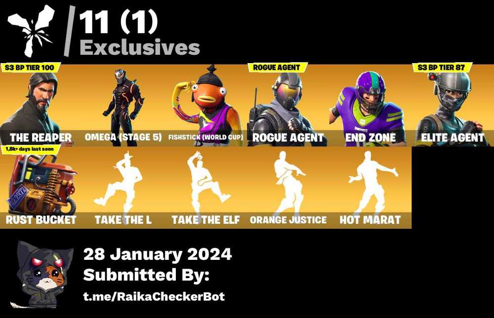 79 Skins / The Reaper / Take the L / Omega (Stage 5) / Elite Agent ...