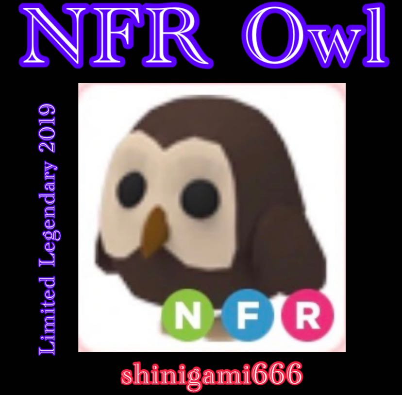 Adopt Me NFR Owl | Neon Fly Ride Owl | Adopt me old legendary pet
