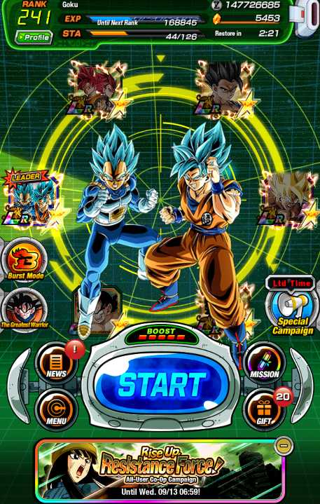 (ANDROID), Extra, Dokkan Global with more than 5k stones and the new unit.