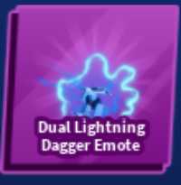 dual lightning dagger emote
