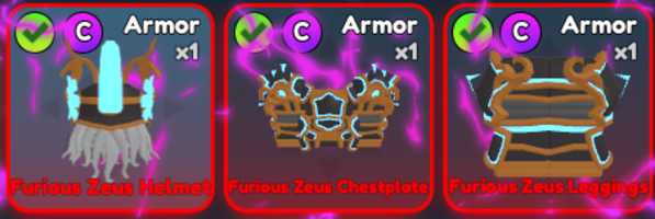 Elemental Dungeons - Corrupted Furious Zeus Set MYTHIC