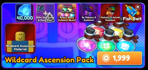 Anime Champions Simulator - Wildcard Ascension Pack (1999ROBUX) Fast ...