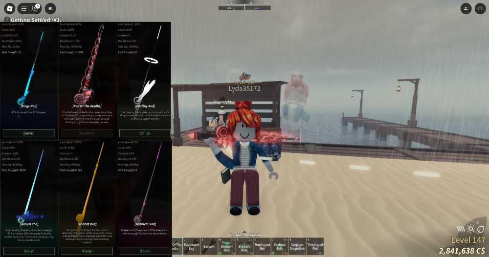 Rod Of The Depths | Trident Rod | Kings Rod | Aurora Rod | Destiny Rod ...