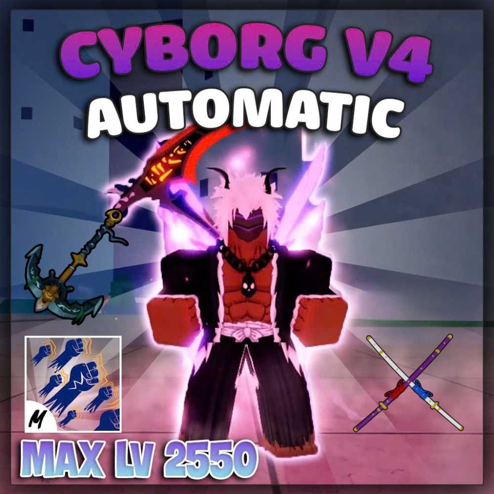 [ Blox Fruit ] GOD + CDK + SHACK ANCHOR + V4 - FULL GEAR - CYBORG | No ...