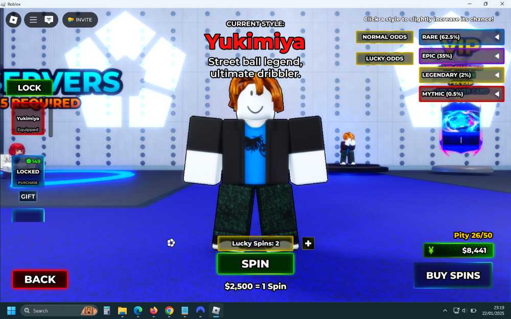 100% [Instant] [BL:R] Yukimiya Style + 2x Style Lucky Spin | Prodigy ...