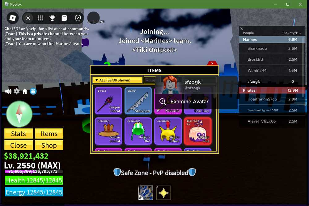 Blox Fruits Dough Fruit Inventory+2550 View Image