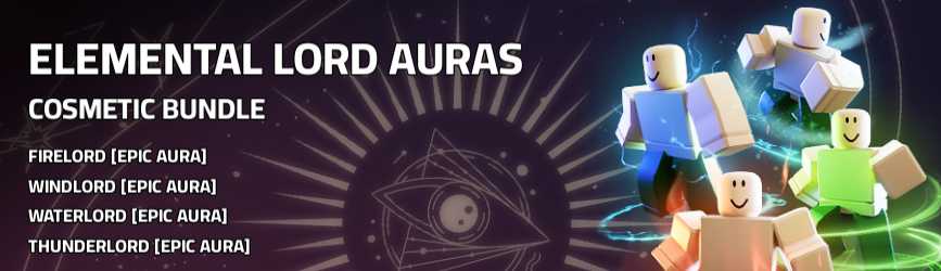 Dungeon Quest Elemental Lord Auras (INSTANT DELIVERY)