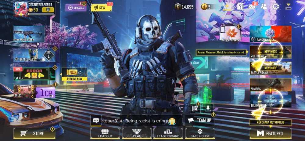 CODM LVL 50 + 1 LEGENDARY WEAPON + 1 LEGENDARY CHARACTER + GHOST S1