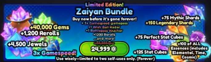 Zaiyan Bundle【24999R】 ️Anime Last Stand⭐24/7 Deli Team
