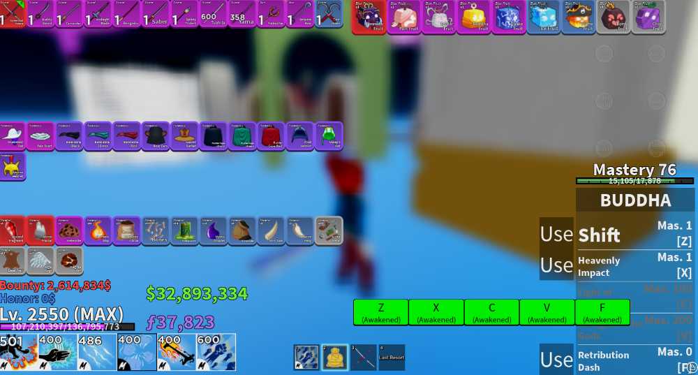 [Blox Fruits]Lvl 2550+GODHUMAN+CDK+ rainbow haki+ V3Human+ Fully ...