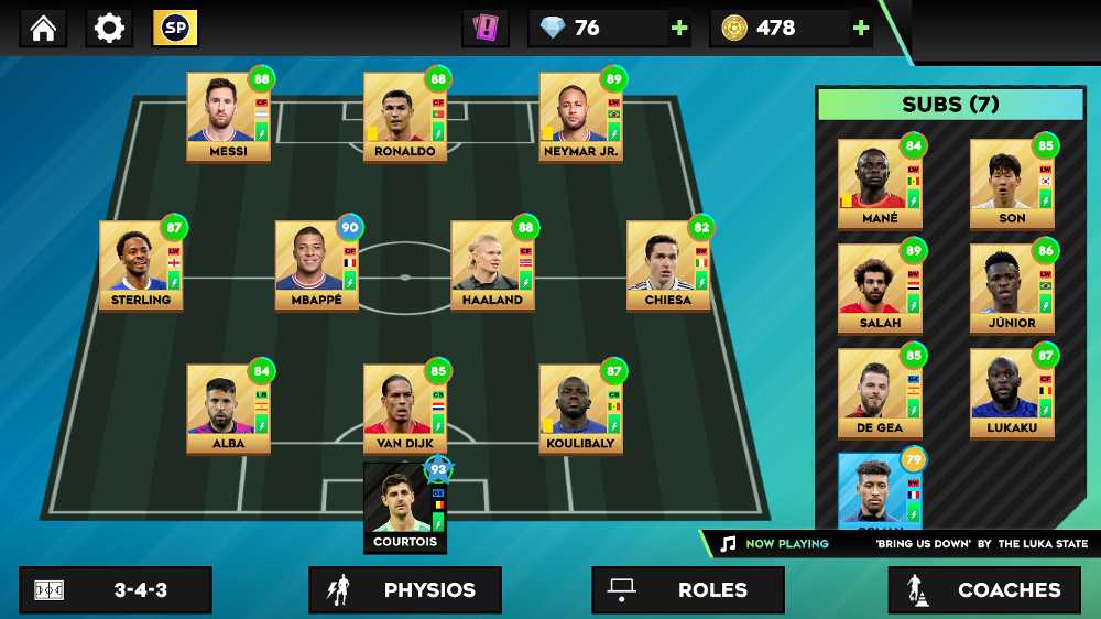 (#60) Gold Team - Neymar 89 - Messi 88 - Ronaldo 88