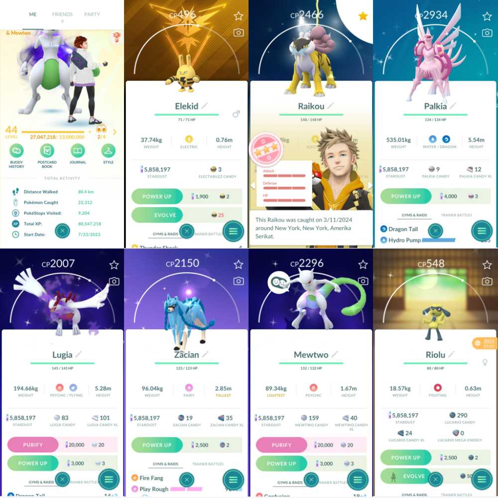 1393 LV44 Enamorus. Cosmog. Hundo: Lugia, Raikou, Xerneas Shiny: shadow ...