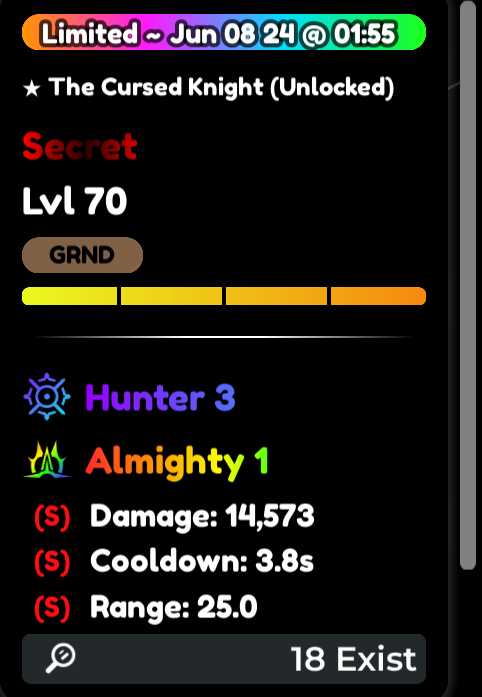 [SSS stat] + [double trait] the cursed knight with almighty trait ...