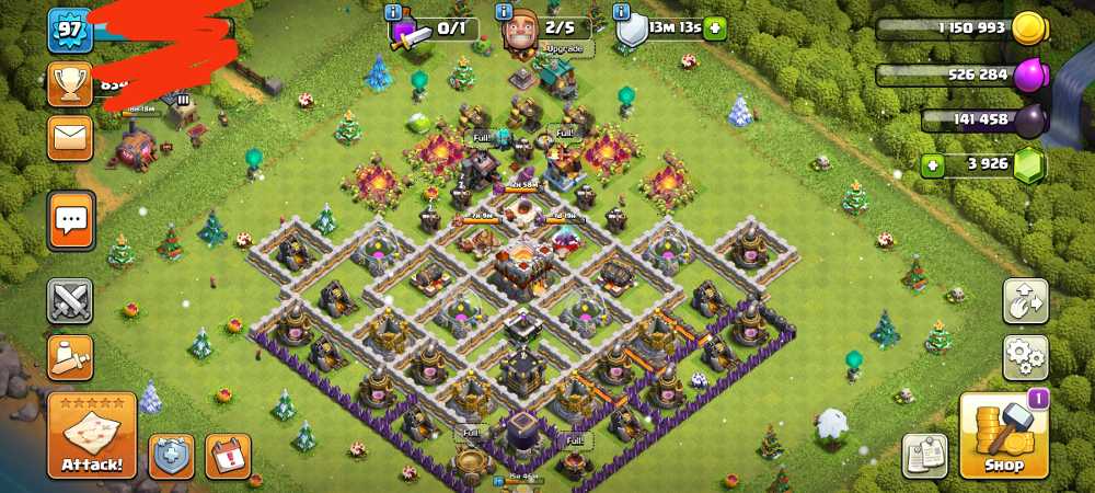 Engineered base th11war machine200+ cwl medals