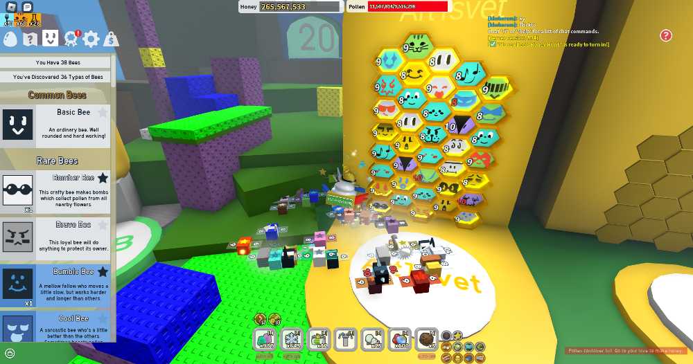 B19 | Bee Swarm Simulator Account | 38 Bees | BSS | Beeswarm | Bee ...