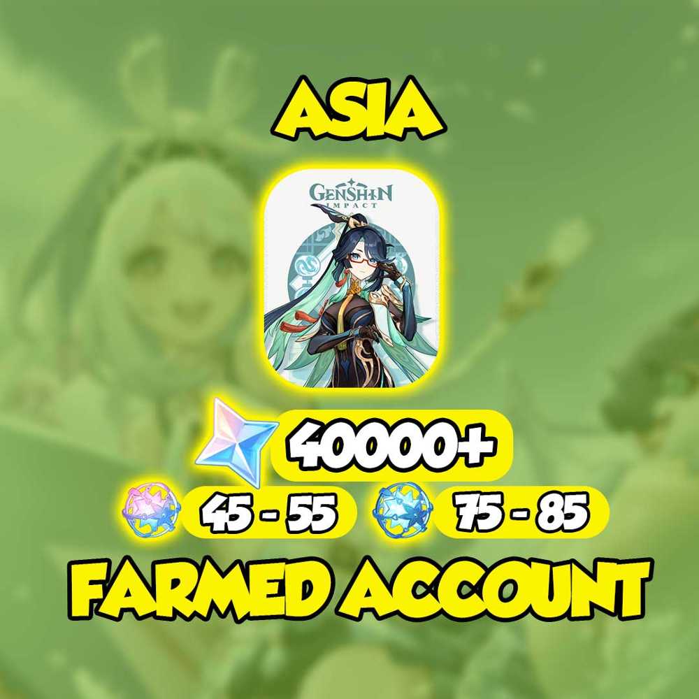 Asia | Xianyun + 40000 Primogem + 35 Interwined Fate + 75 Acquaint Fate | AR50+ | Farmed Account
