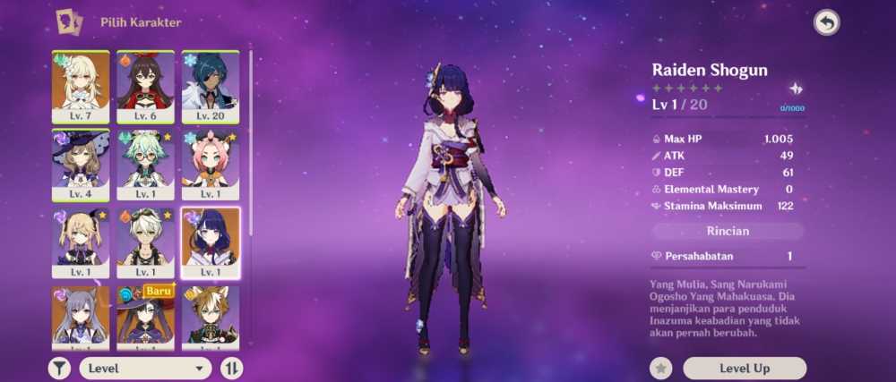 ASIA AR10 - Starter Raiden Shogun + Keqing + Mona + Bennett | Instant ...