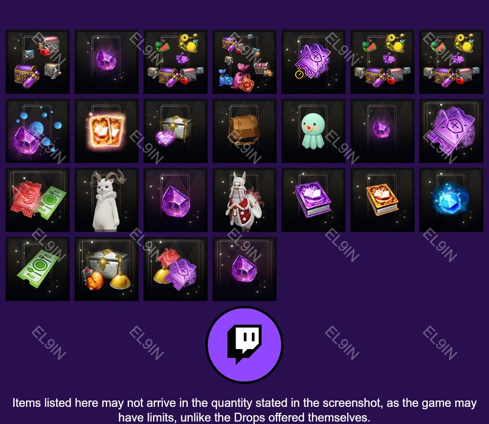 Twitch Drops Frontier Drop Lost Ark [Total 25 Items]