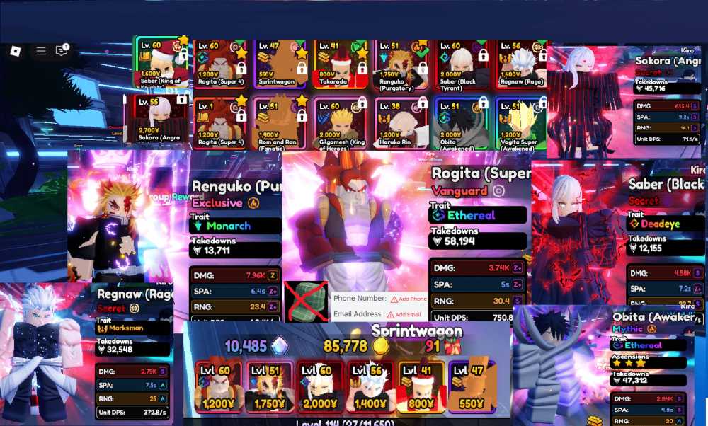 Anime Vanguards Sale30% Rogita(Vanguard)Ethereal /Renguko(Evo)Monarch ...