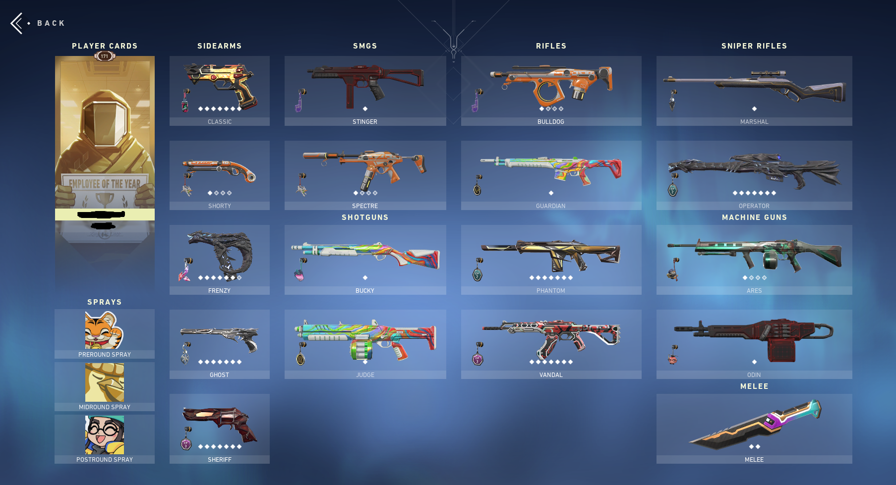 EU 73 SKINS / Elderflame Vandal - Glitchpop Vandal - Prime Vandal ...