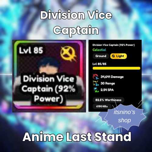Division Vice Captain (92%)