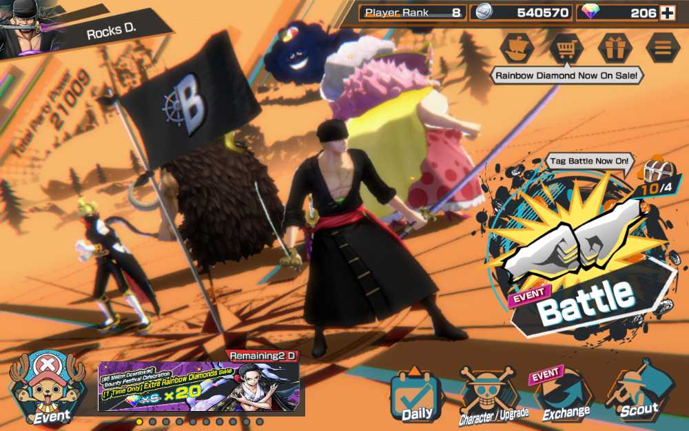 Extreme Raid on Onigashima Zoro