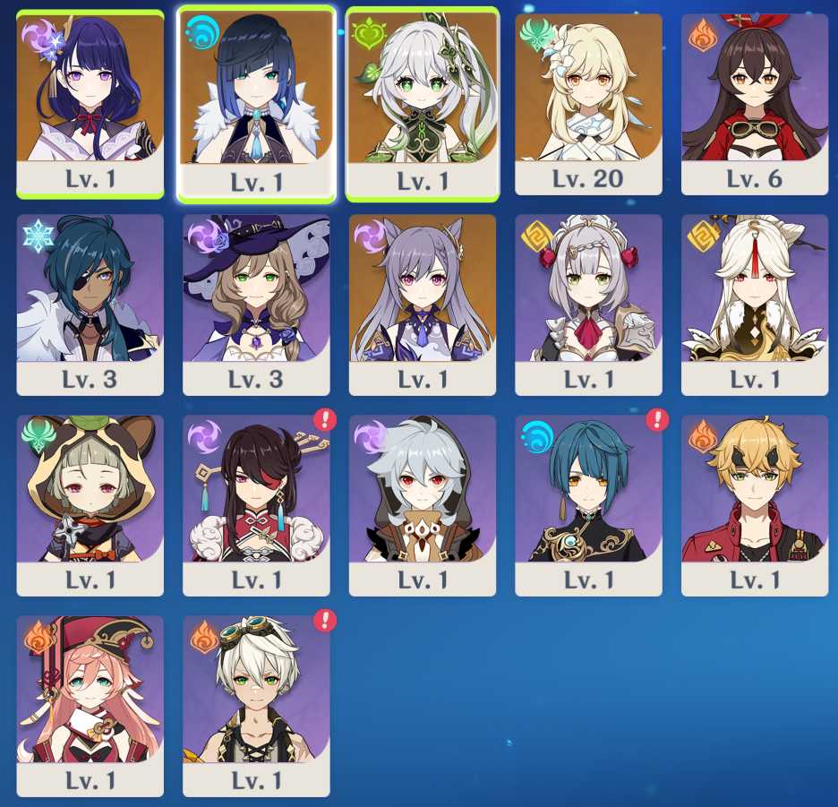 ASIA | AR 10 Raiden Shogun + Yelan + Nahida x A Thousand Floating ...