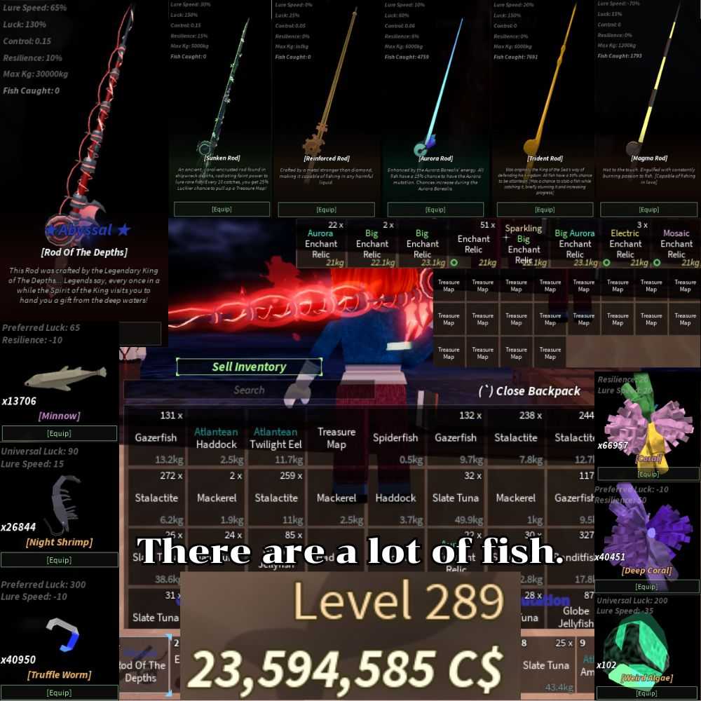 ID09Fisch:Lv289 | 23M C$ | Rod of the Depths Enchant Abyssal | Sunken ...