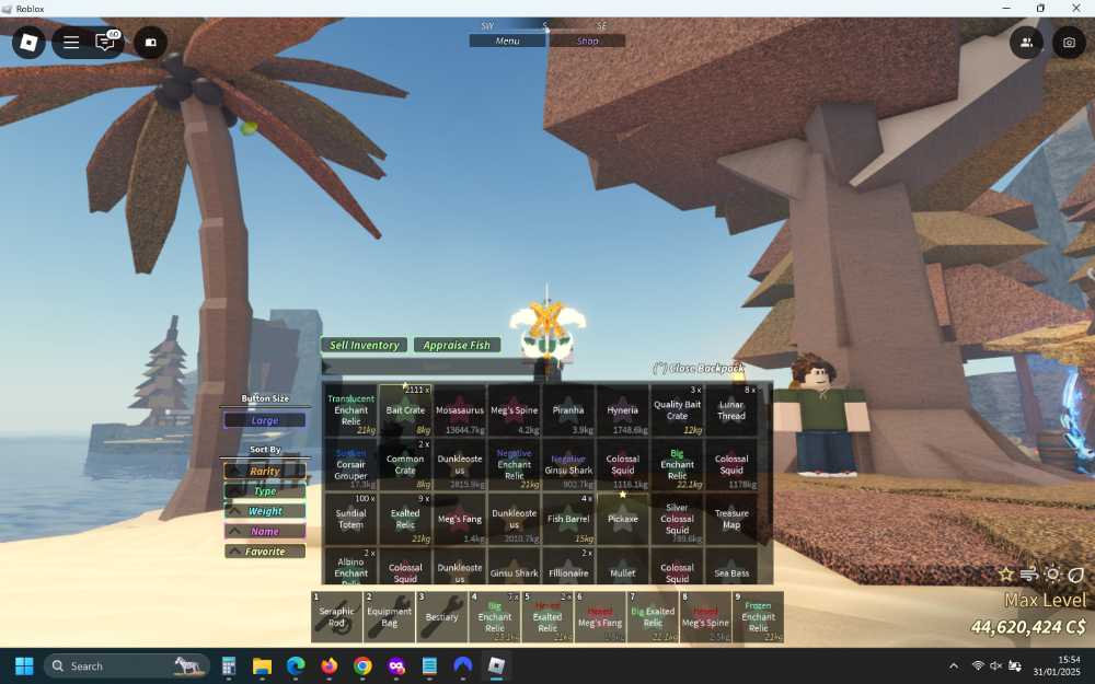 100% [Instant] [Fisch] Level 1000 | Seraphic Rod | 44,000,000 C ...