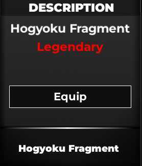 Type soul hogyoku fragments x15 and 3 skill boxes