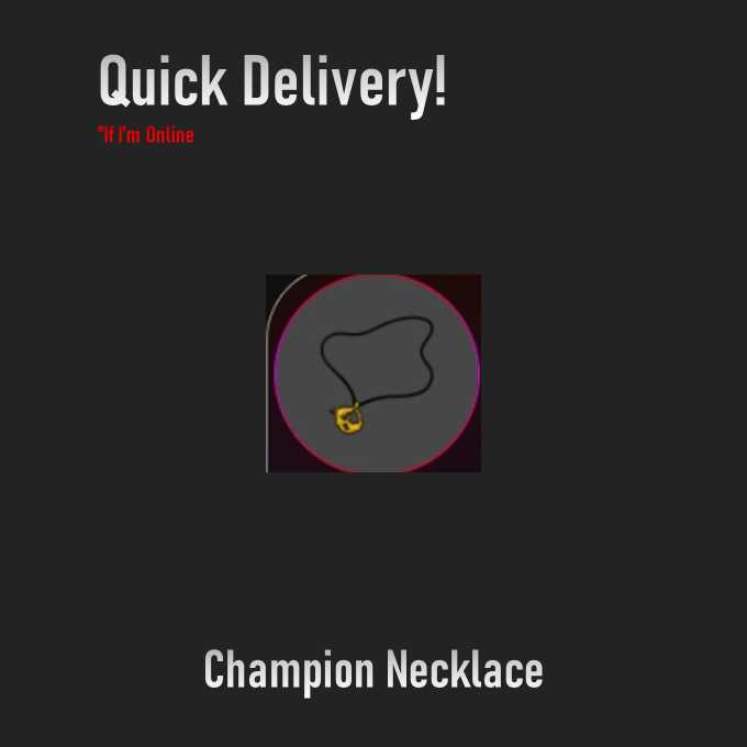 PS / Project Slayer - Champion Necklace