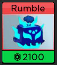 PERMANENT RUMBLE FRUIT 2100R - [BLOXFRUITS - BLOX FRUITS - ROBLOX]