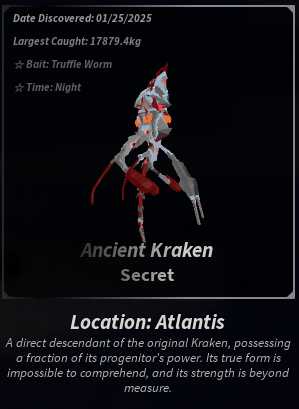 Ancient Kraken | Secret | Fisch [ROBLOX]